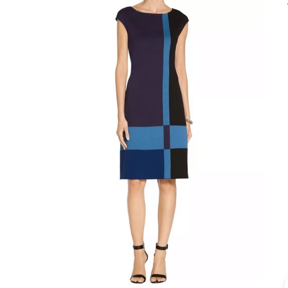 St. John Collection | Dresses | New St John Color Block Milano Knit ...